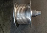 China Carbon Steel Lebus Rope Winch Drum With Shaft Used In Construction Machinery Cranes for sale
