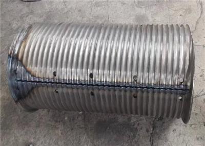 China Plug Welded Crane Q355B Lebus Grooved Drum Sleeves Cut In Half With Flame for sale