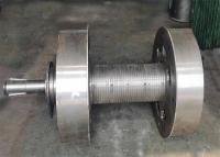 China Single Lebus Grooves Wire Rope Drum Customized For Winch for sale