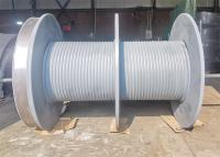 China Heavy Duty Q355 Material Lebus Grooved Double Winch Drum 1-50 Tons Load Capacity for sale