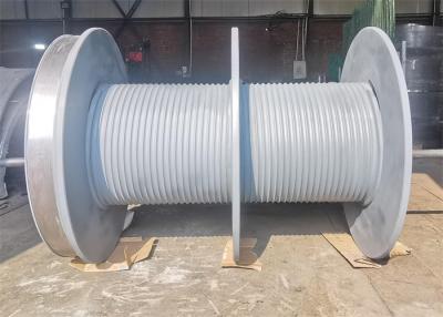 China Heavy Duty Q355 Material Lebus Grooved Double Winch Drum 1-50 Tons Load Capacity for sale