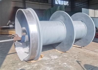 China Lebus Grooved Double Rope Winch Drum 100mm-2500mm Length for sale