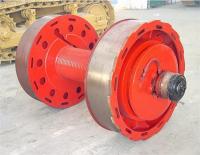 China Alloy Steel Workover Rig Grooved Winch Drum With Gear Ring for sale