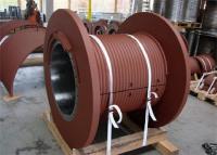 China 80t Crawler Crane Lebus Grooved Winch Drum For 3-200mm Rope Diameter for sale
