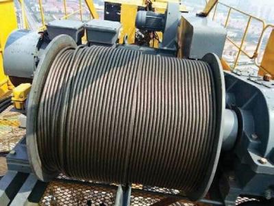 China Electric Power Source Wire Rope Winch 50Hz Frequency Portable Mounting Type for sale