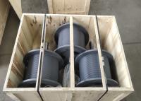 China Anti Corrosion Coated Lebus Grooved Cable Winch Drum For Heavy Duty Oil / Gas Handling for sale