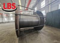 China Heavy-duty Grooved Winch Drum Welded Connection Designed For Cranes for sale
