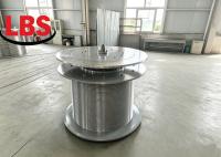 China Lebus-type Rope Grooves Cable Winch Drum Q355D Bolt Connection for sale