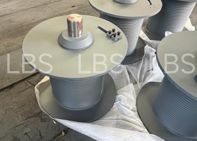 China Left-hand 45° Winch Drum LBS Groove 10.3mm Rope Diameter for sale