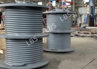 China Bolted-on 60° Folded Lebus Grooved Double Drum for 24mm Wire Rope for sale