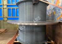China Q355D Lebus Double Grooved Winch Drum, Dual Left & Right Hand Lebus Drum for sale