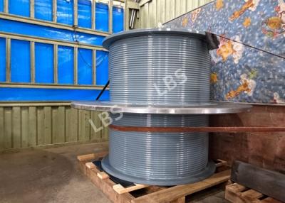 China Q355D Lebus Double Grooved Winch Drum, Dual Left & Right Hand Lebus Drum for sale