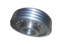 China High Polymer 50m Capcacity Grooved Winch Drum , Metal Cable Drum For Assembly Winch for sale