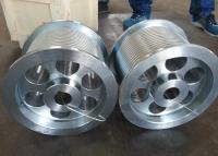 China Customized Q355B Steel Grooved Cable Drum For Wire Rope Winch for sale