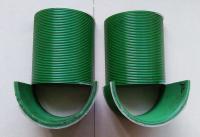China Nylon High Polymer Grooved Drum Sleeves Green Color Multi Layers for sale