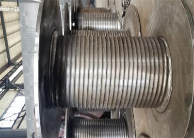China Lebus Grooved 800M Wire Rope Winch Drum For 10t Kt / Mt Mining Crane for sale