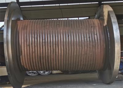 China Offshore Platform Large Diameter Marine Winch Drum With Lebus Groove for sale