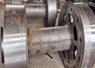 China Efficiently Using Split Grooved Drum Sleeves Welded On Winch for sale