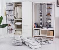 China Marble Print Sweater 6 Shelf Hanging Closet Organizer for sale