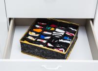 China Non Woven Cardboard Foldable Drawer Organizer 40x40x9CM for sale