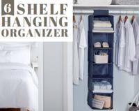 China Foldable Heavy Duty 6 Shelf Hanging Closet Organizer for sale