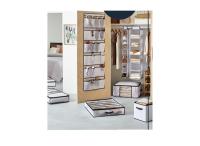 China Embossing Fabric 10 Shelf Hanging Organizer 11.8