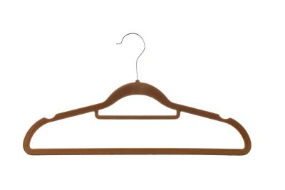 China Children's Coat Slim Velvet Hangers Contoured Shoulders Portable for sale