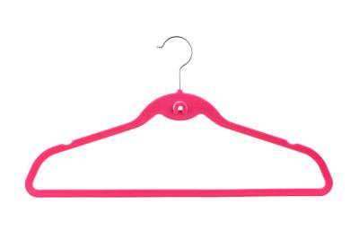 China 44.5x24x0.55cm Light Weight Closet Baby Velvet Hangers for sale