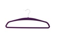 China 100 Piece Set Slim Velvet Hangers Suit Black Heavy Duty Velvet Hangers for sale