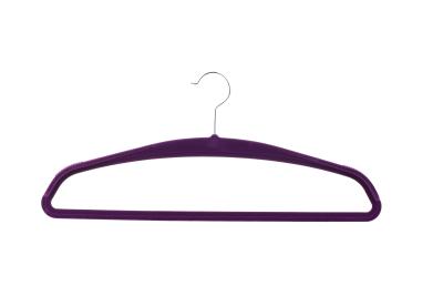 China 100 Piece Set Slim Velvet Hangers Suit Black Heavy Duty Velvet Hangers for sale