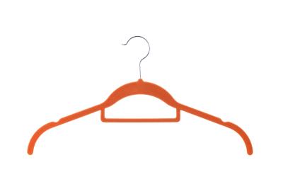 China 16.4x9x0.2 Inch No Trace Slim Velvet Coat Hangers for sale