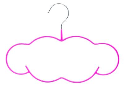 China Premium Lovely Cloud-Shaped Sturdy Thick Wire  Chrome Wire Hangers for sale
