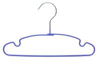 China Multipurpose Non Slip Round Shoulders Extra Thick Wire Chrome Wire Hangers for sale