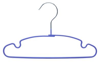 China Multipurpose Non Slip Round Shoulders Extra Thick Wire Chrome Wire Hangers for sale