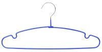 China 45x20.5x0.29cm Matt Rubber Coated Wire Hangers for sale