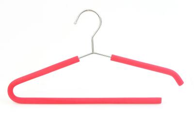 China Multifunctional With Foam Padded Open Ended Coat&Suite Chrome Wire Hangers for sale