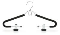 China Portable Chrome Wire Hangers , Stainless Steel Wire Hangers With Adjustable Clips for sale