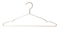 China Light Weight Anti Slip 42cm Chrome Metal Wire Hangers for sale
