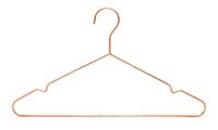 China Wrinkle Free Copper Plated Metal Wire Coat Hangers for sale
