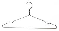 China Heavy Duty Nickel Plated Stainless Steel Coat Hangers for sale