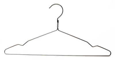 China Heavy Duty Nickel Plated Stainless Steel Coat Hangers for sale