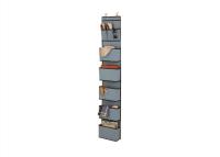 China Grey 6 Layer Non Woven Soft Closet Hanging Organizer for sale