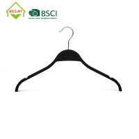 China CA65 Chrome Plastic Coated Metal Hangers With Steel Swivel Stackable for sale