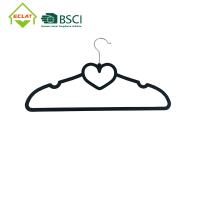 China 40x22cm Heart Shaped Wide Shoulder Plastic Hangers for sale