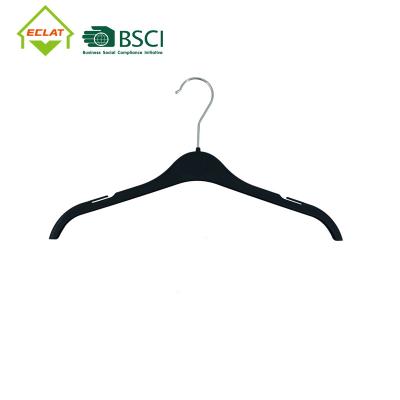 China Portable Notched 36.5cm Heavyweight Plastic Hangers for sale