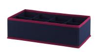 China Blue 8 Cell Foldable Drawer Organizer , Foldable Closet Underwear Organizer for sale