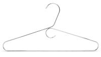 China 16 Inch Chrome Wire Hangers With Accessory Hook for sale