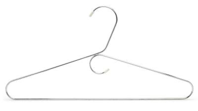 China 16 Inch Chrome Wire Hangers With Accessory Hook for sale