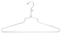 China Heavy Duty Space Saving 40.5cm Chrome Wire Hangers for sale