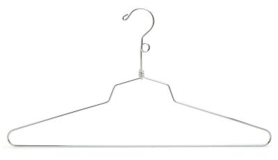 China Heavy Duty Space Saving 40.5cm Chrome Wire Hangers for sale